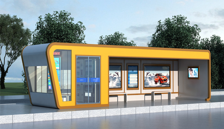 现代候车亭 LHKJ-068-宿迁市蓝海科技有限公司